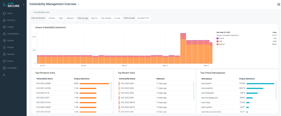 Track Risk Trends in your Container Images with Sysdig Risk-based Vulnerability Management ...